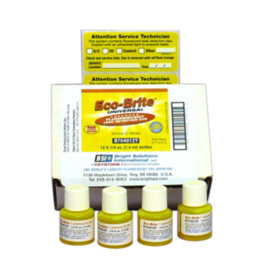 Eco-Brite™ Universal A/C Dye 1/4 oz. Bottles - Bright Solutions